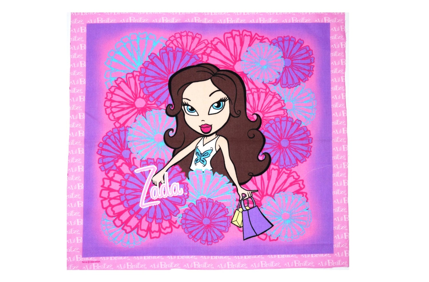 Lil' Bratz Zada Fabric Panel for Pillows Quilt, Top Panel, Bratz Craft ...