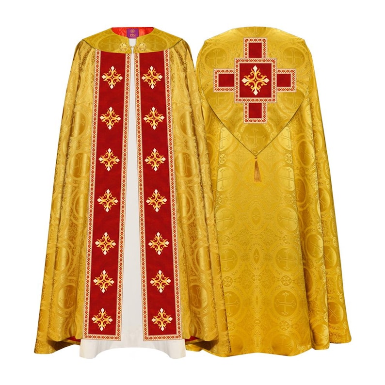 Enhanced Gothic Cope Vestments With Liturgical Cross - Etsy