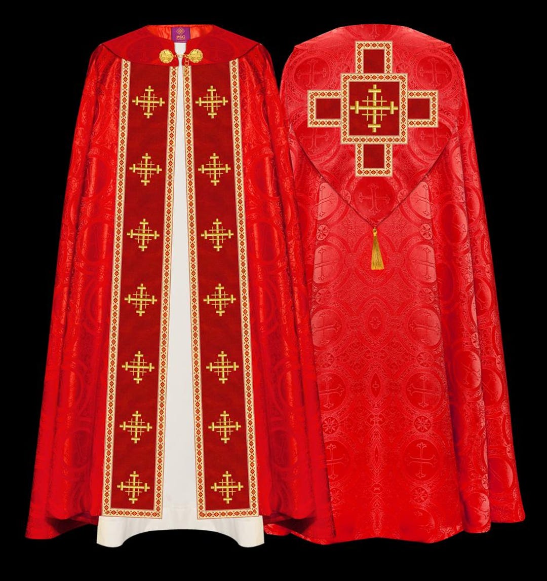 Enhanced Gothic Cope Vestments With Liturgical Cross - Etsy
