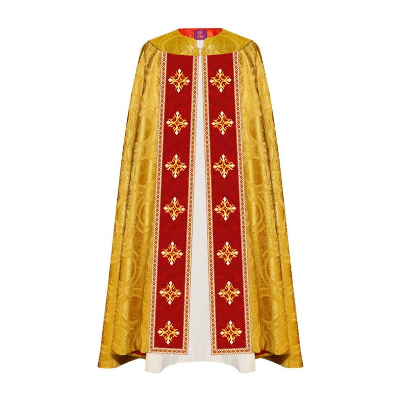 Enhanced Gothic Cope Vestments With Liturgical Cross - Etsy