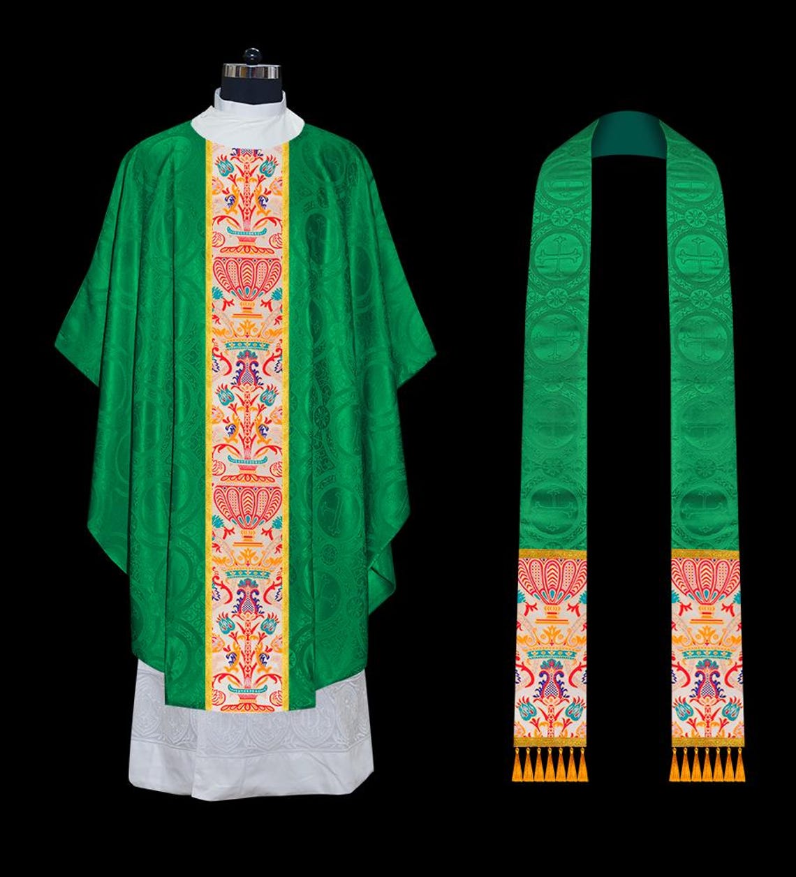Traditional Gothic Chasuble Vestment in Coronation Tapestry - Etsy