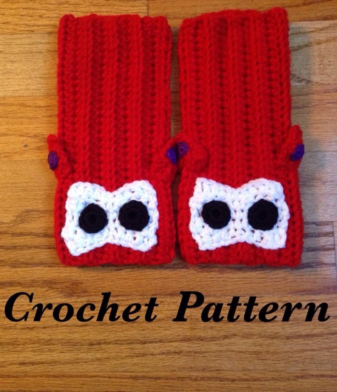 PDF File Pattern Baymax / Big Hero 6 / Crochet Fingerless Gloves ...