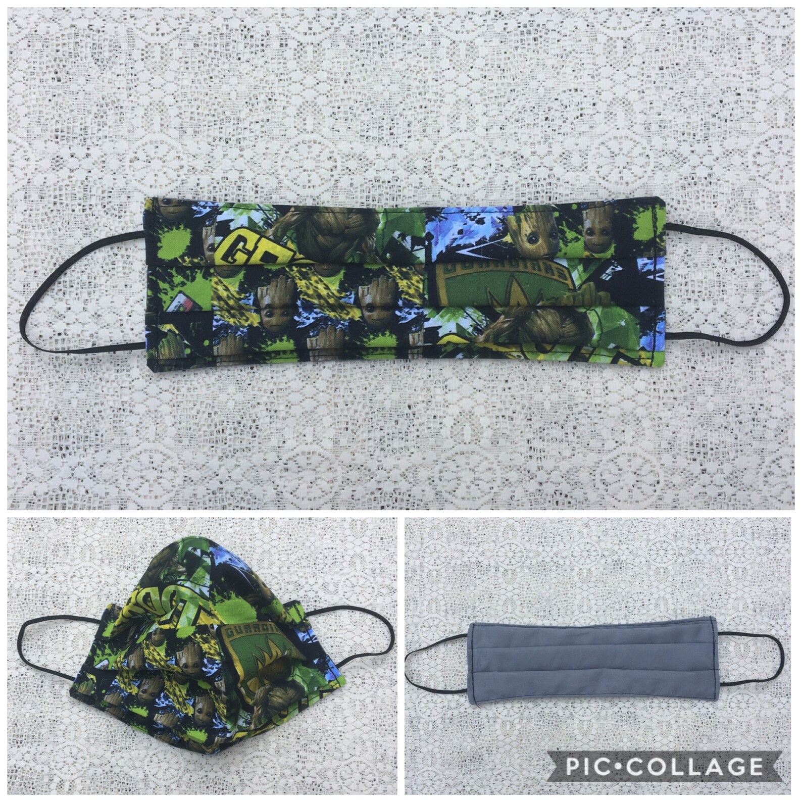 Fabric Face Cover Mask made with Marvel and Groot Fabric / | Etsy
