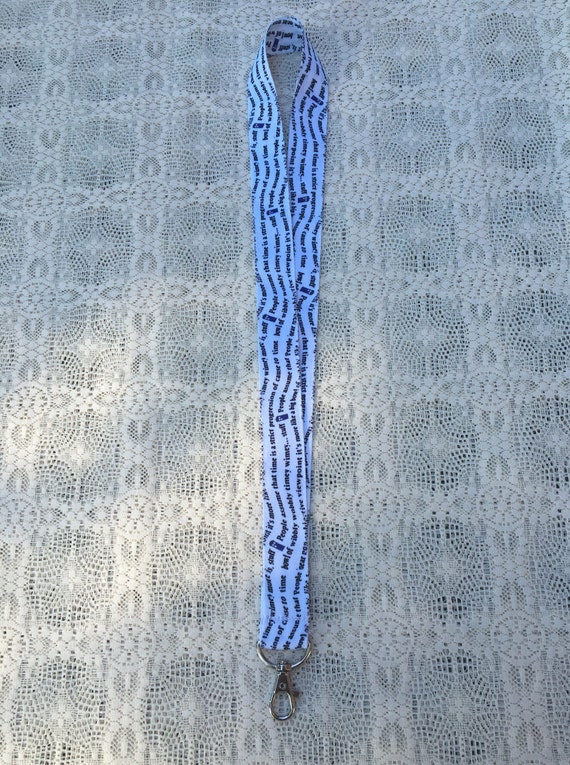 Dr Who Quote Ribbon Lanyard / Tardis Shell / Police Box | Etsy