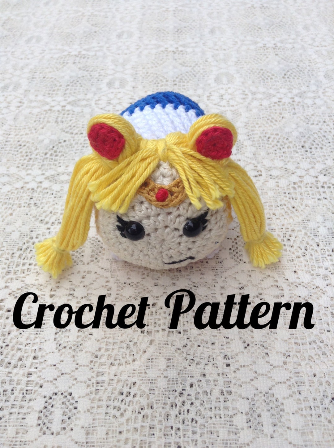 PDF Sailor Moon Tsum Tsum Crochet Pattern / Plush / Amigurumi / Serena ...