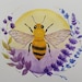 Watercolour Painting Original, Bee, Cute Bee Watercolour Painting ...