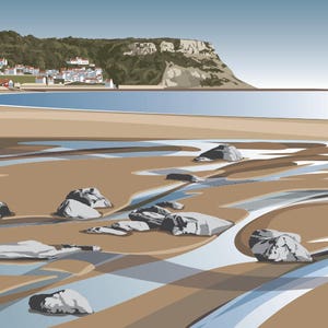 RUNSWICK BAY. A3 Limited Edition Minimal Contemporary Archival Art ...