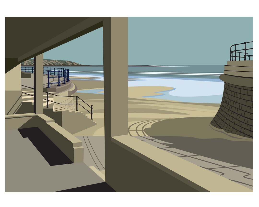 FILEY, Looking to the Brigg – (landscape) - Limited Edition ...