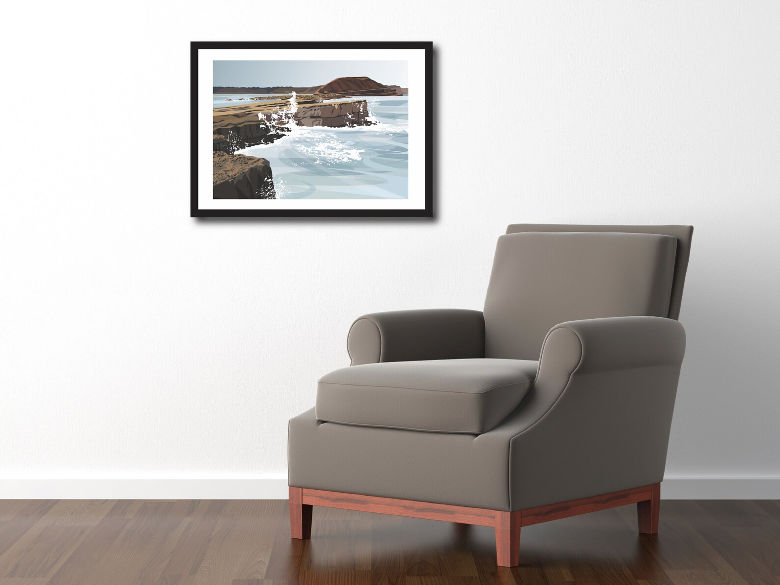 FILEY BRIGG - Limited Edition Print. Contemporary Minimal Art Print ...