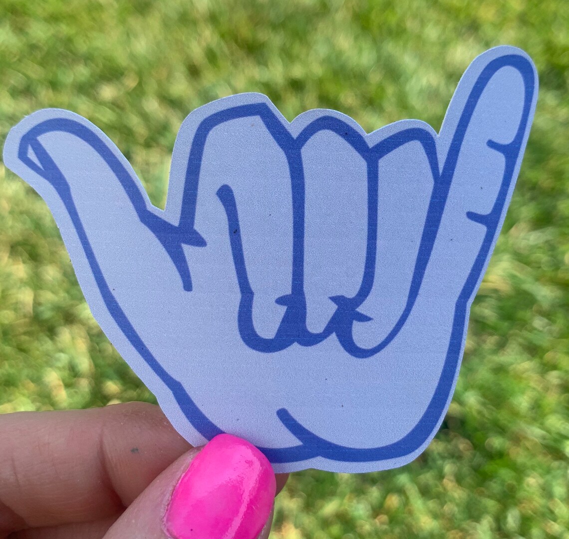 Hang Loose Matte Vinyl Sticker - Etsy