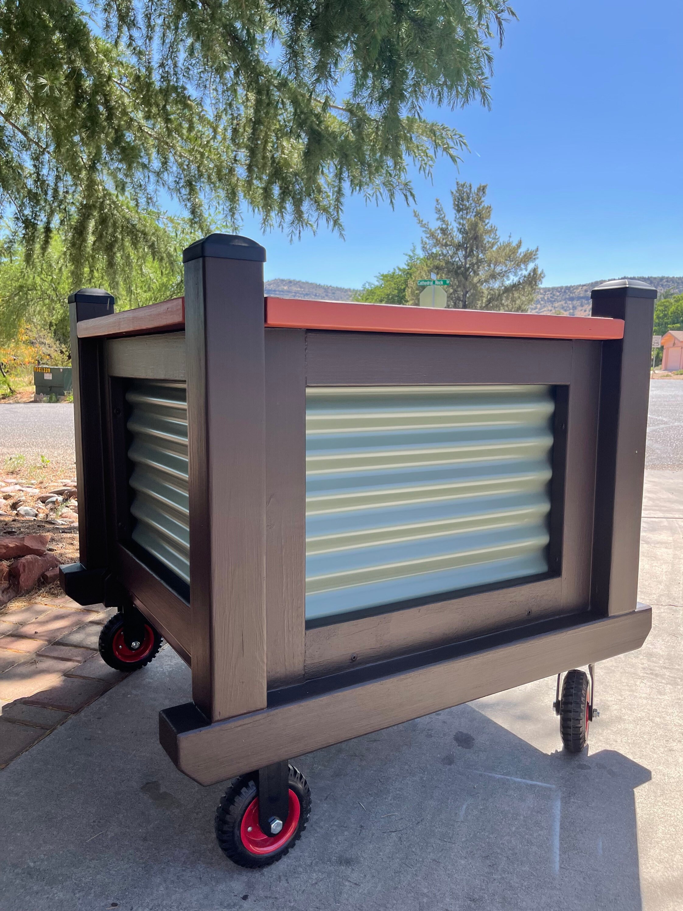 Square Garden Cart - Etsy