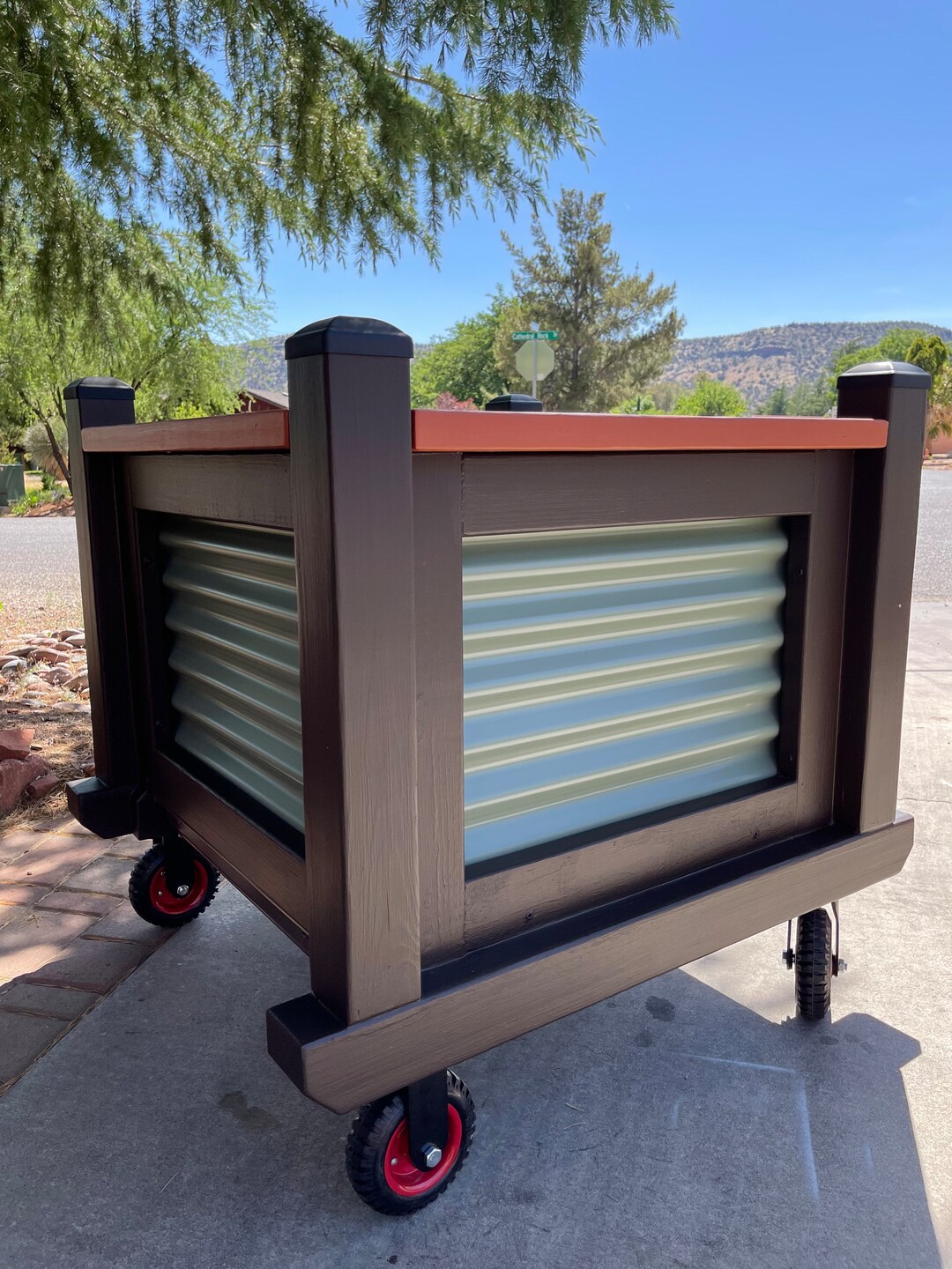 Square Garden Cart - Etsy