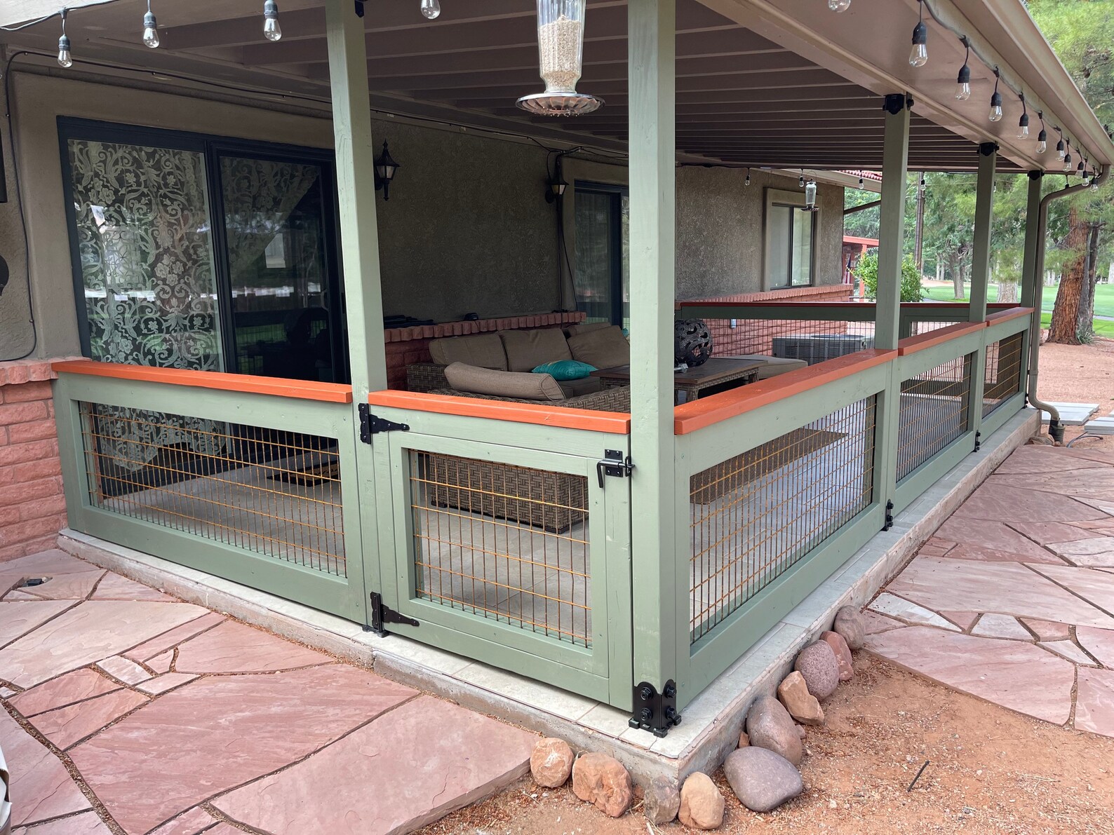 Patio Fence for Dogs - Etsy