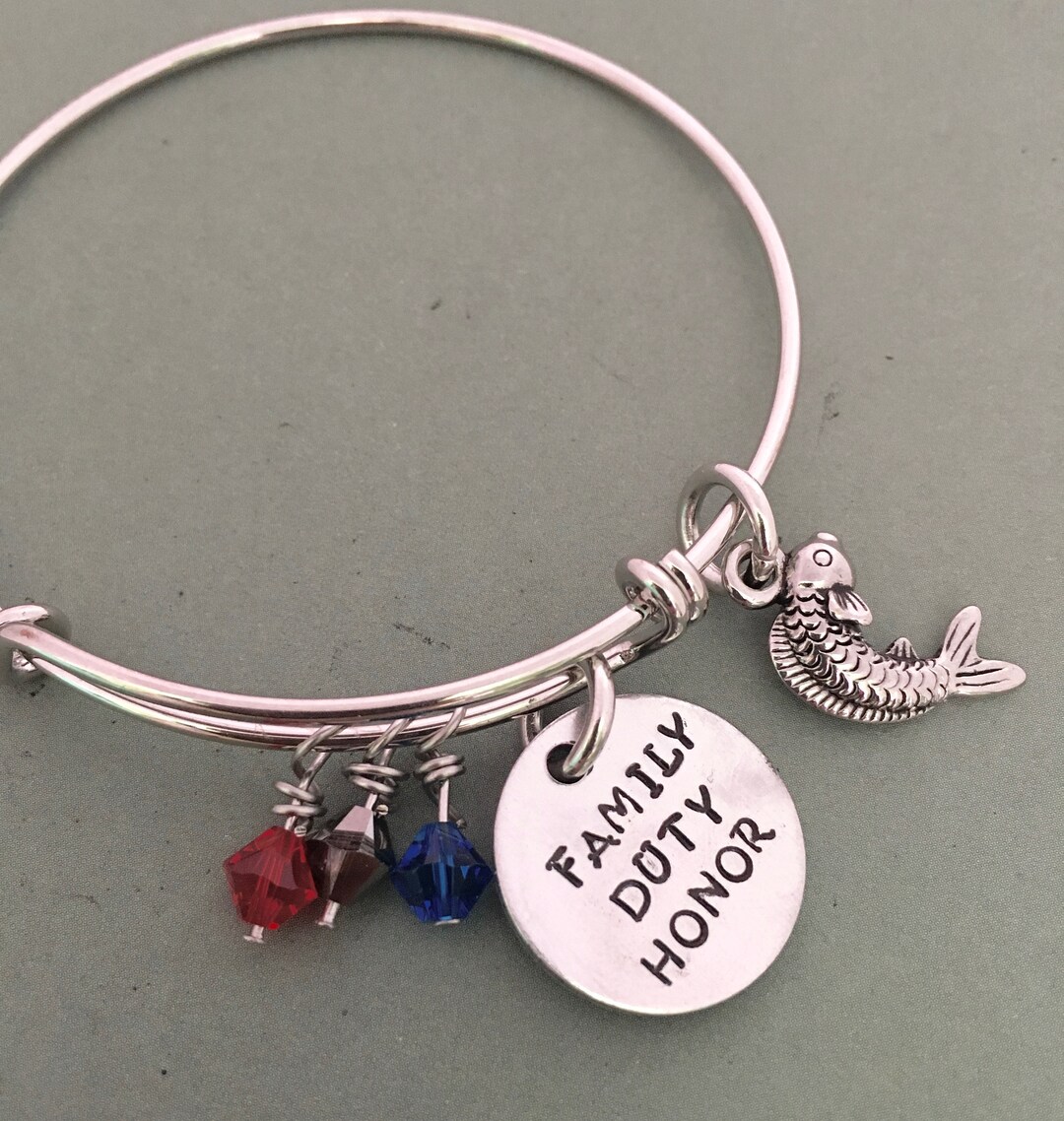 Tully Game of Thrones: House Tully Family Duty Honor Bracelet - Etsy