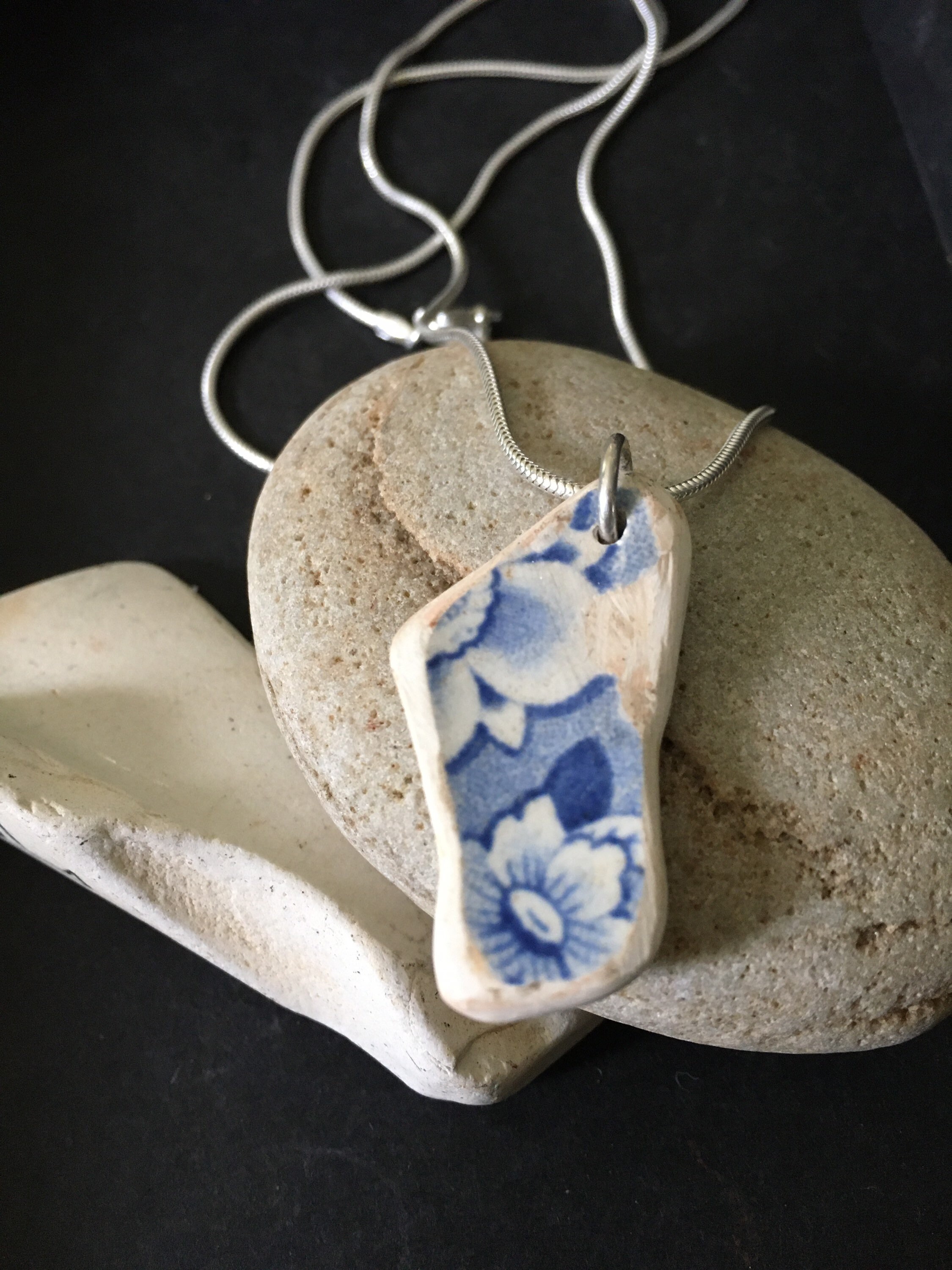 Stunning Sea Pottery Pendant - Etsy