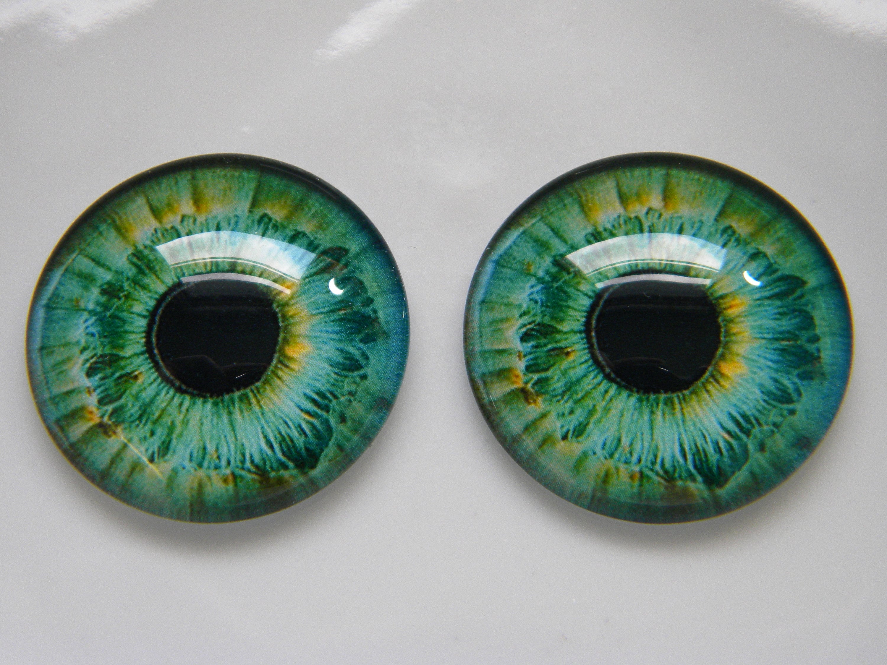 Glass Eyes, Cabochon Eyes, Green Eyes, Human Eyes, Doll Eyes, Green ...
