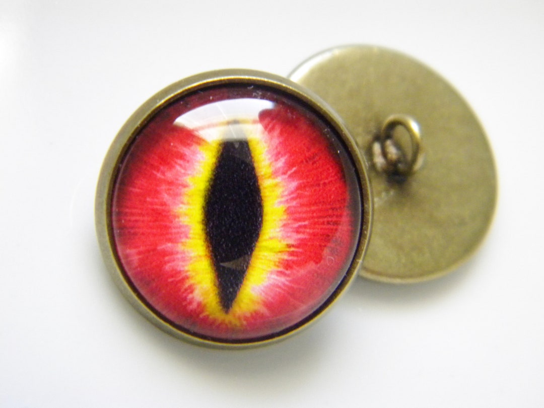 Glass Eyes, Sew on Eyes, Sew-on Eyes, Button Eyes, Red Eyes, Loop Back ...