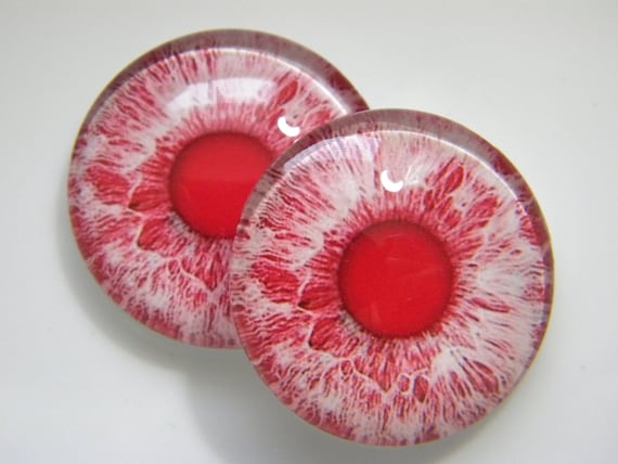 Glass Eyes Monster Eyes Red Monster Eyes Zombie Eyes Red | Etsy