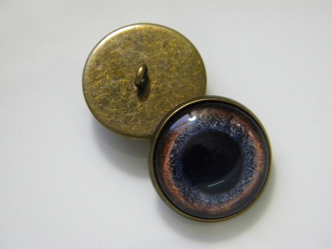 Glass Eyes, Brown Dog Eyes, Brown Sew on Eyes, Brown Button Eyes, Loop ...