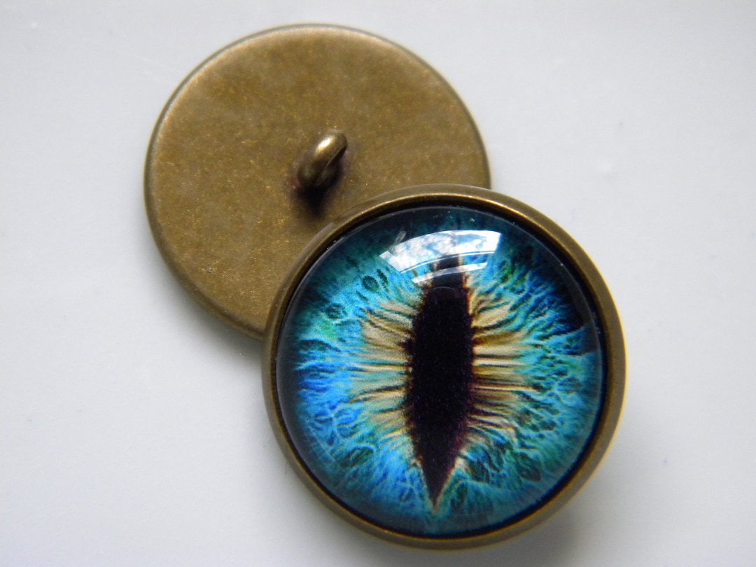 Glass Eyes, Sew on Eyes, Sew-on Eyes, Button Eyes, Blue Eyes, Loop Back ...