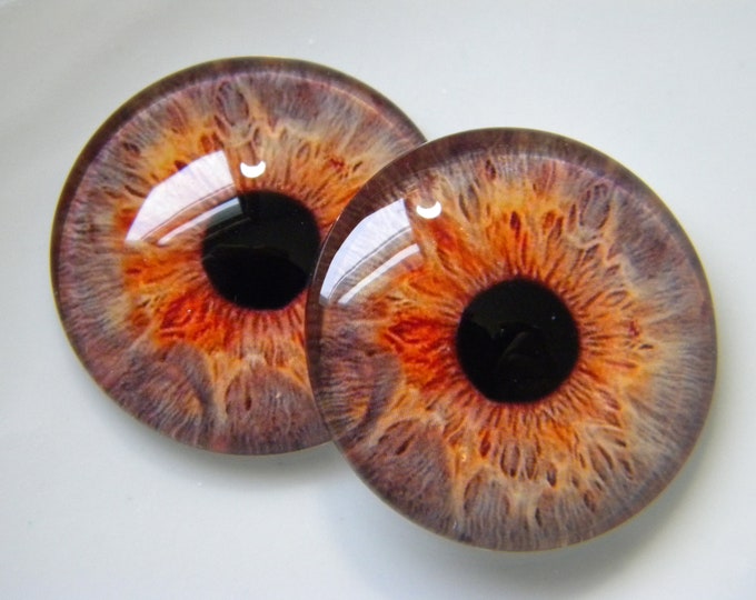 Glass Eyes, Rust Colored Eyes, Doll Eyes, Rust Colored Doll Eyes ...