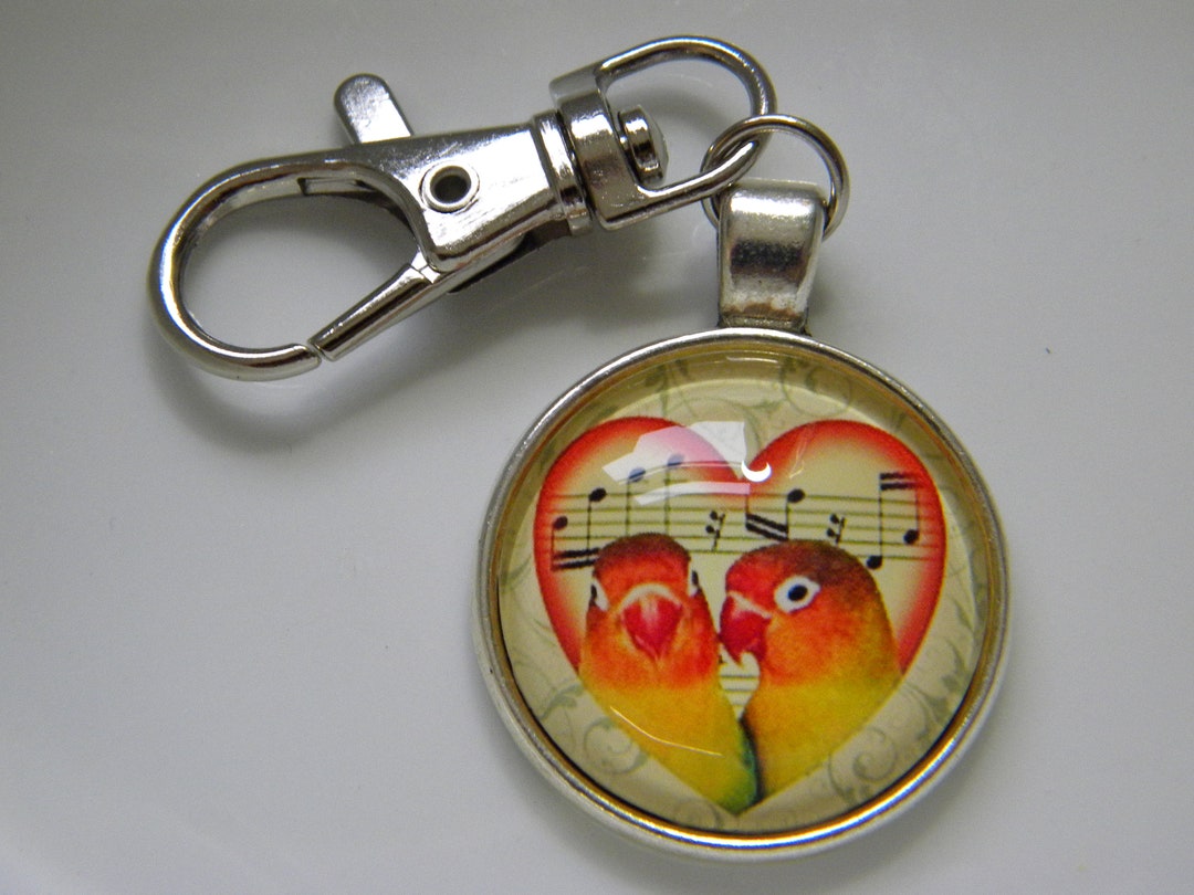 Love Bird Clip-on Charm Zipper Pull Clip on Charm Purse - Etsy