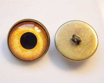 Glass Eyes, Sew on Eyes, Sew-on Eyes, Button Eyes, Red Eyes, Loop Back ...