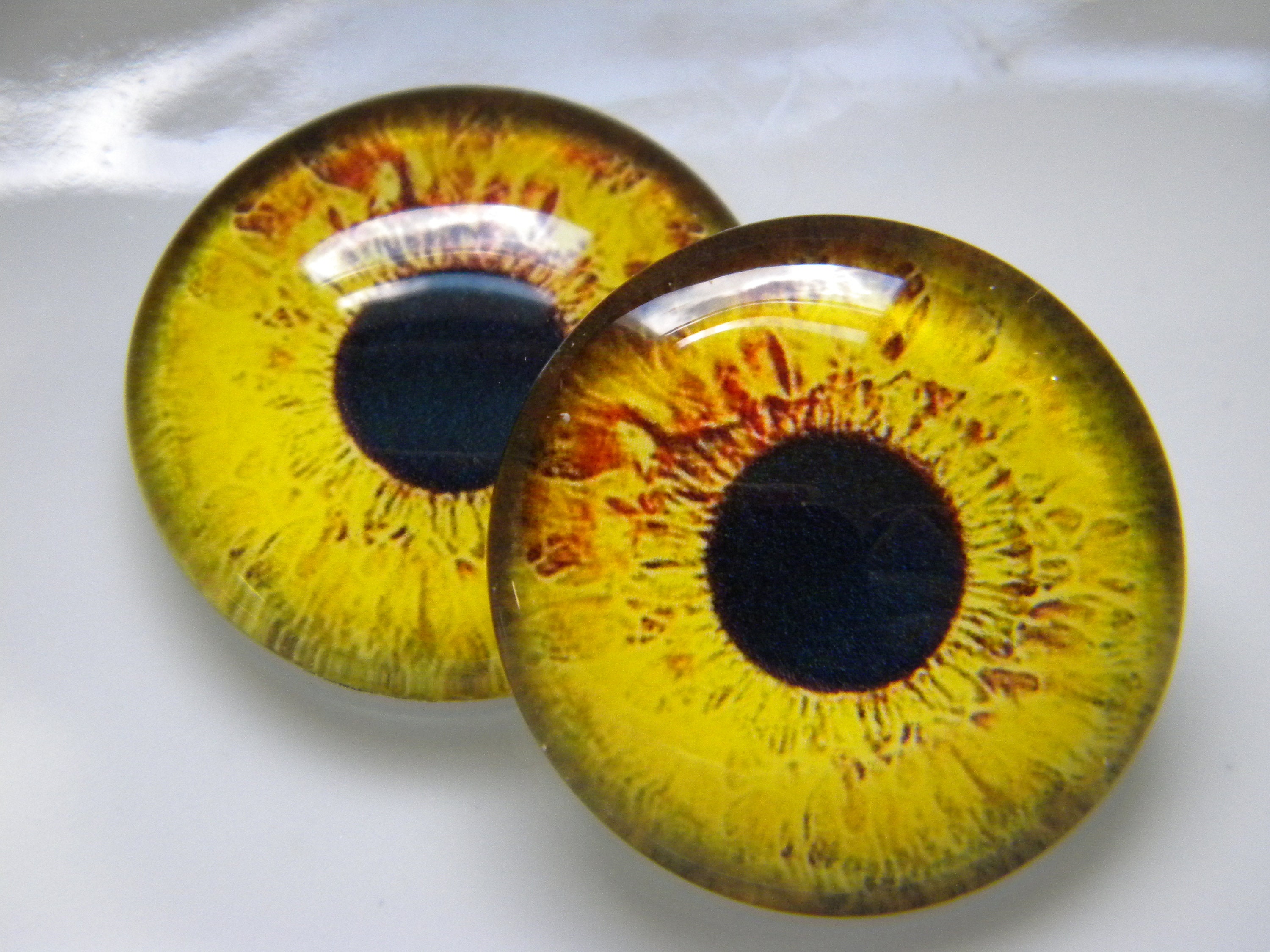 Glass Eyes Yellow Eyes Doll Eyes Human Eyes Animal Eyes | Etsy