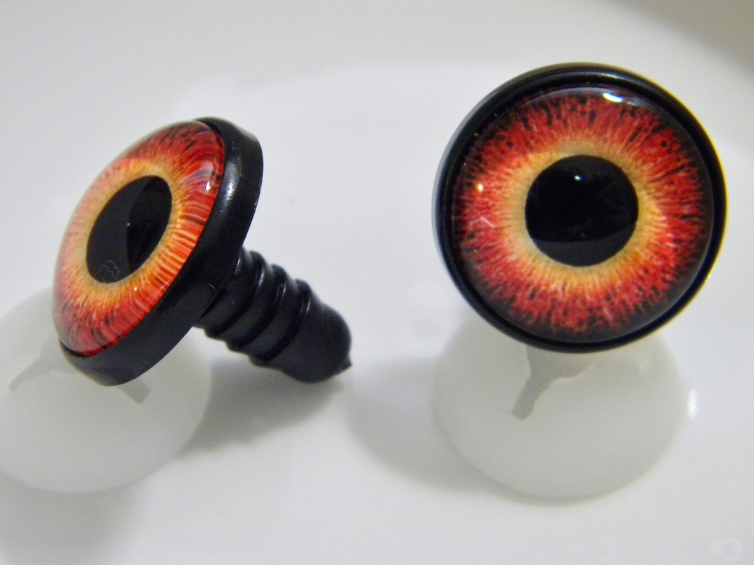 Red Safety Eyes, 12-14-16-18-20 Mm for Stuffed Animal Eyes, Amigurumi ...