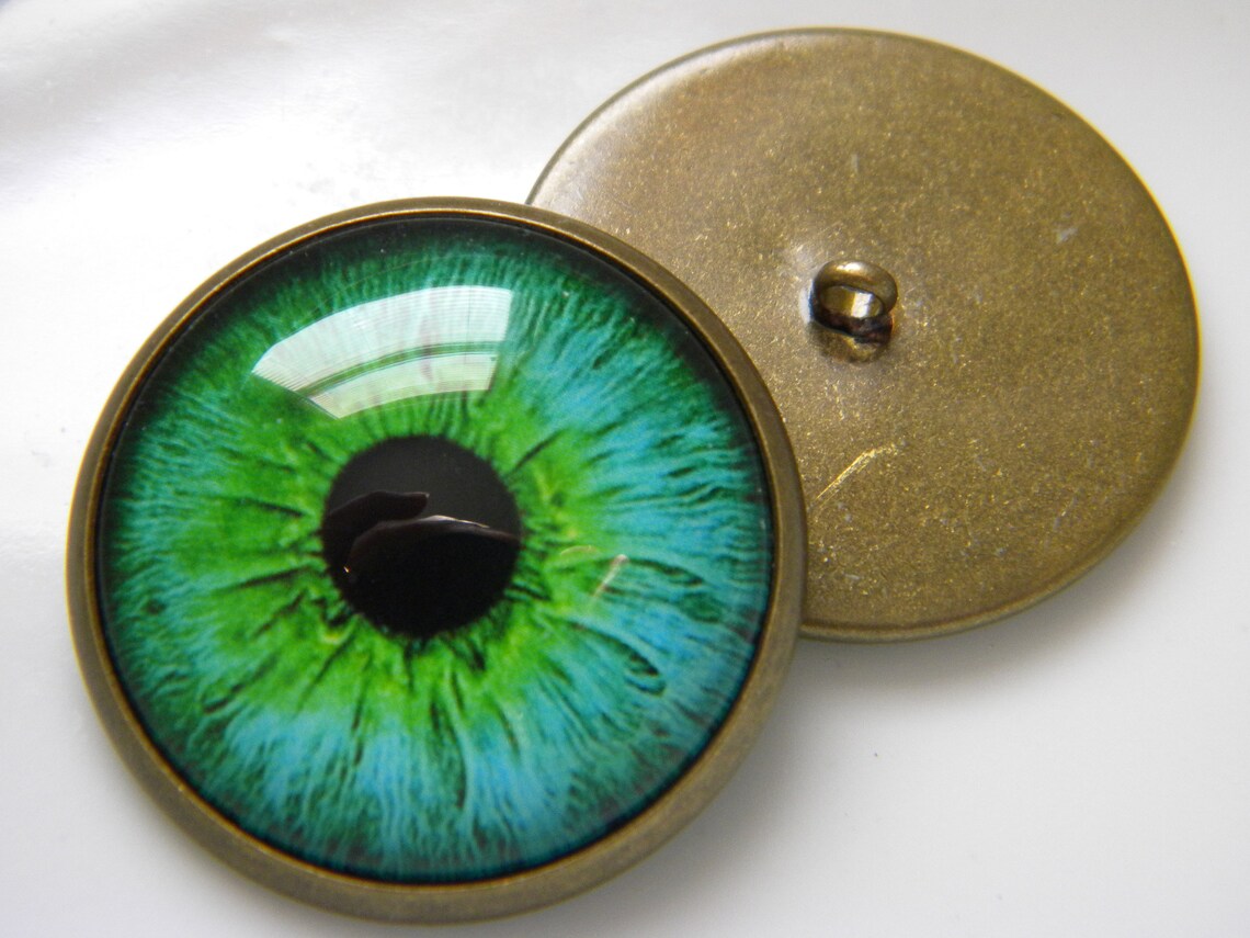 Glass Eyes, Sew on Eyes, Button Eyes, Loop Back Button Eyes, Doll Eyes ...