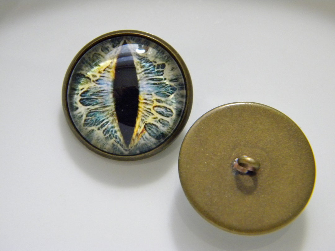 Glass Eyes, Sew on Eyes, Sew-on Eyes, Button Eyes, Gray Eyes, Loop Back ...