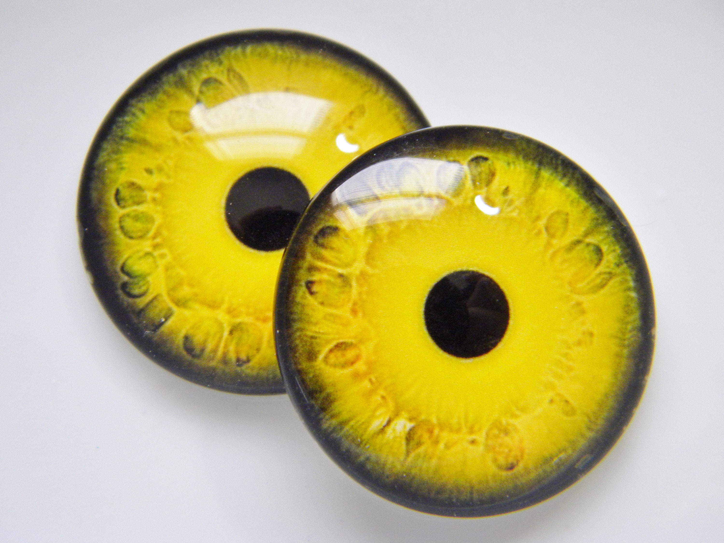 Glass eyes monster eyes yellow monster eyes zombie eyes | Etsy