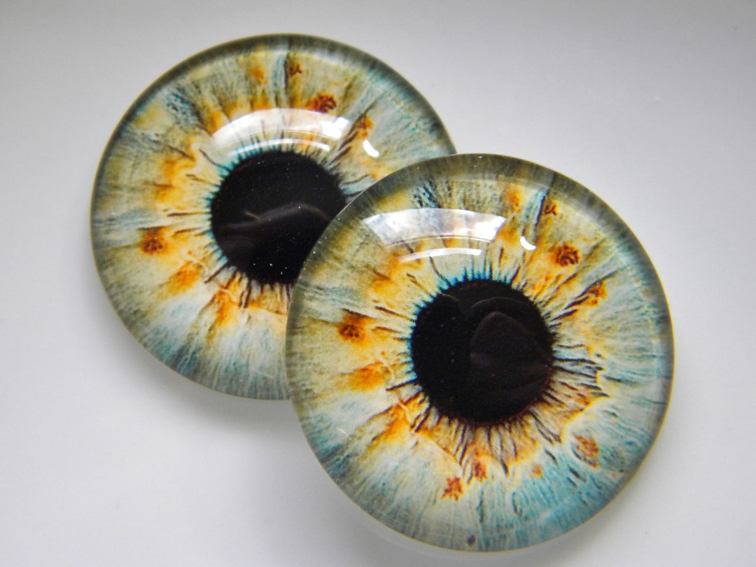 Glass Eyes, Blue Eyes, Blue-beige Doll Eyes, Blue Iris, Human Eyes ...