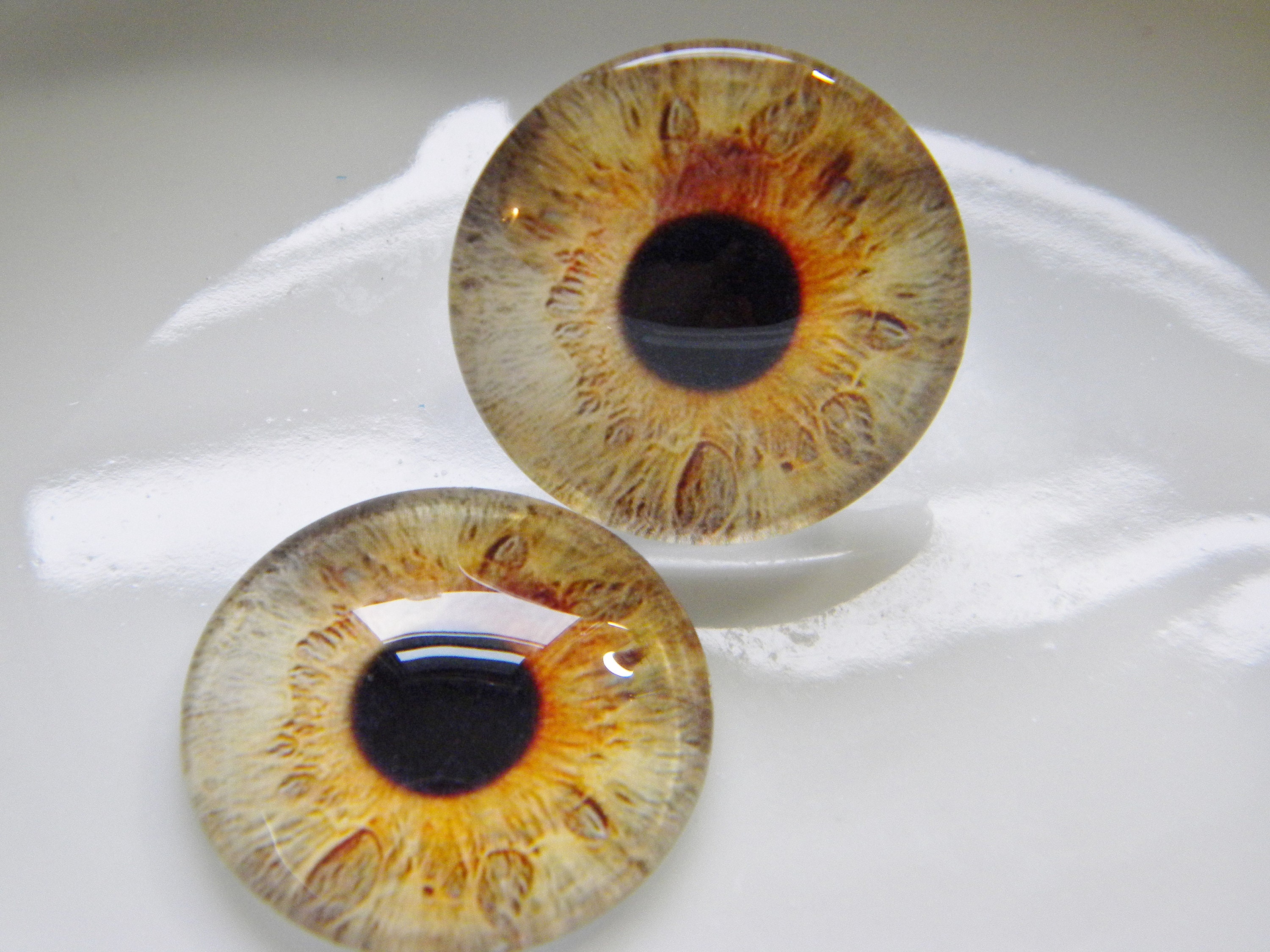 Glass Eyes, Brown Eyes, Human Eyes, Doll Eyes, Cabochon Doll Eyes ...