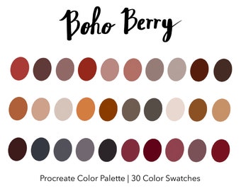 Berry Color Palette - Etsy