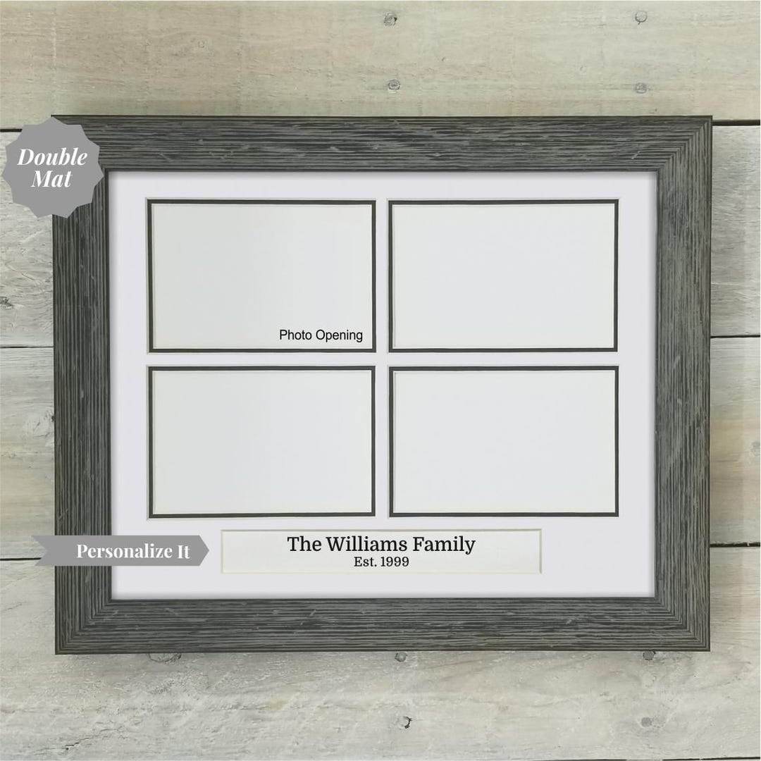 Personalized Family Name Photo Mat - Last Name Frame, Name Sign, Family ...