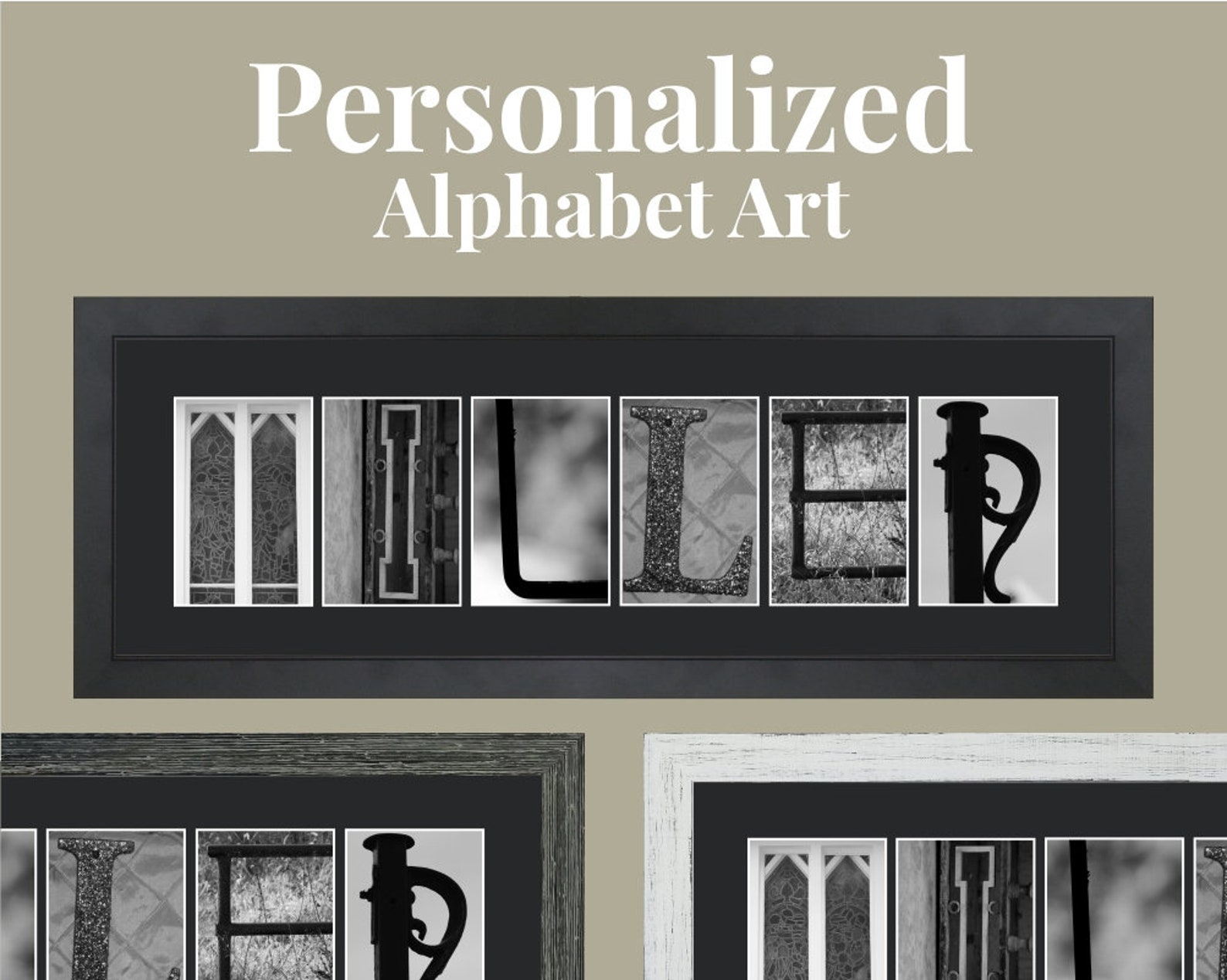 Alphabet Letter Art Last Name Photography Framed Wedding - Etsy
