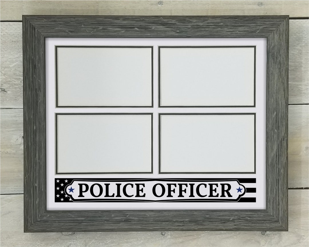 Police Officer Photo Mat - Police Officer Frame, Police Retirement Gift ...