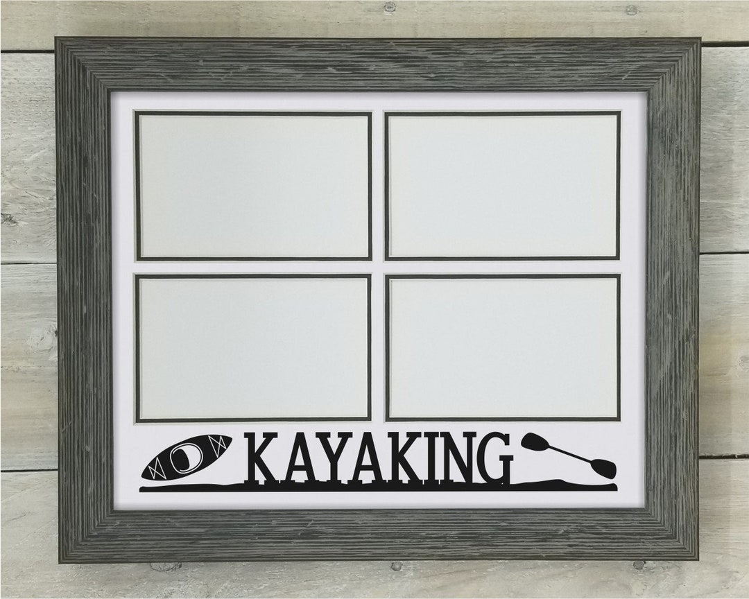 Kayaking Photo Mat - Kayaking Frame, Kayaking Gifts, Kayak Picture ...