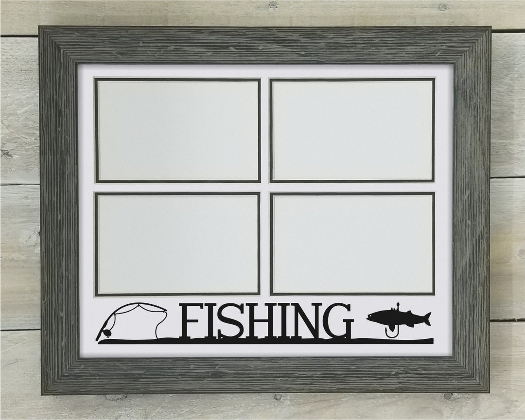 Fishing Photo Mat - Fisherman Gift, Fishing Gifts, Fishing Frame ...