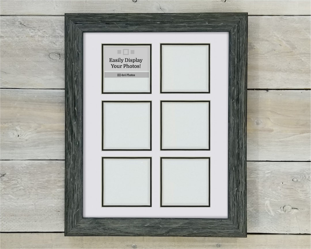 11x14 Photo Mat for Six 4x4 Photos - Photo Mat for 11x14 Frame, 6 ...