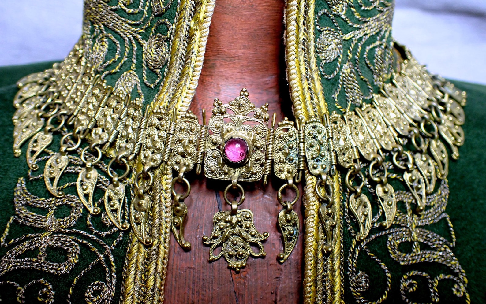 Yordani Necklace Chest Ornament Attica Greece Traditional Greek Costume ...