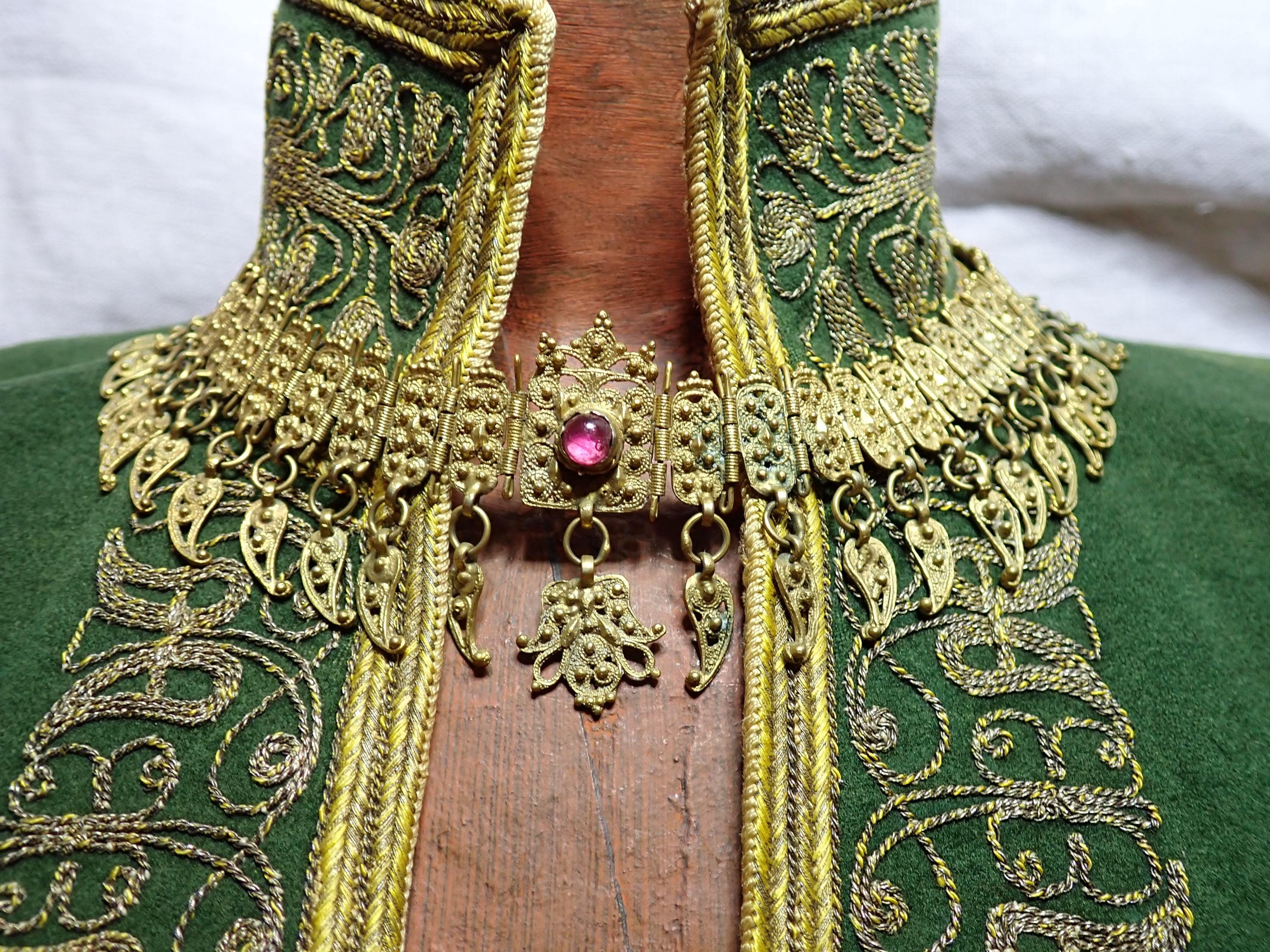 Yordani Necklace Chest Ornament Attica Greece Traditional Greek Costume ...