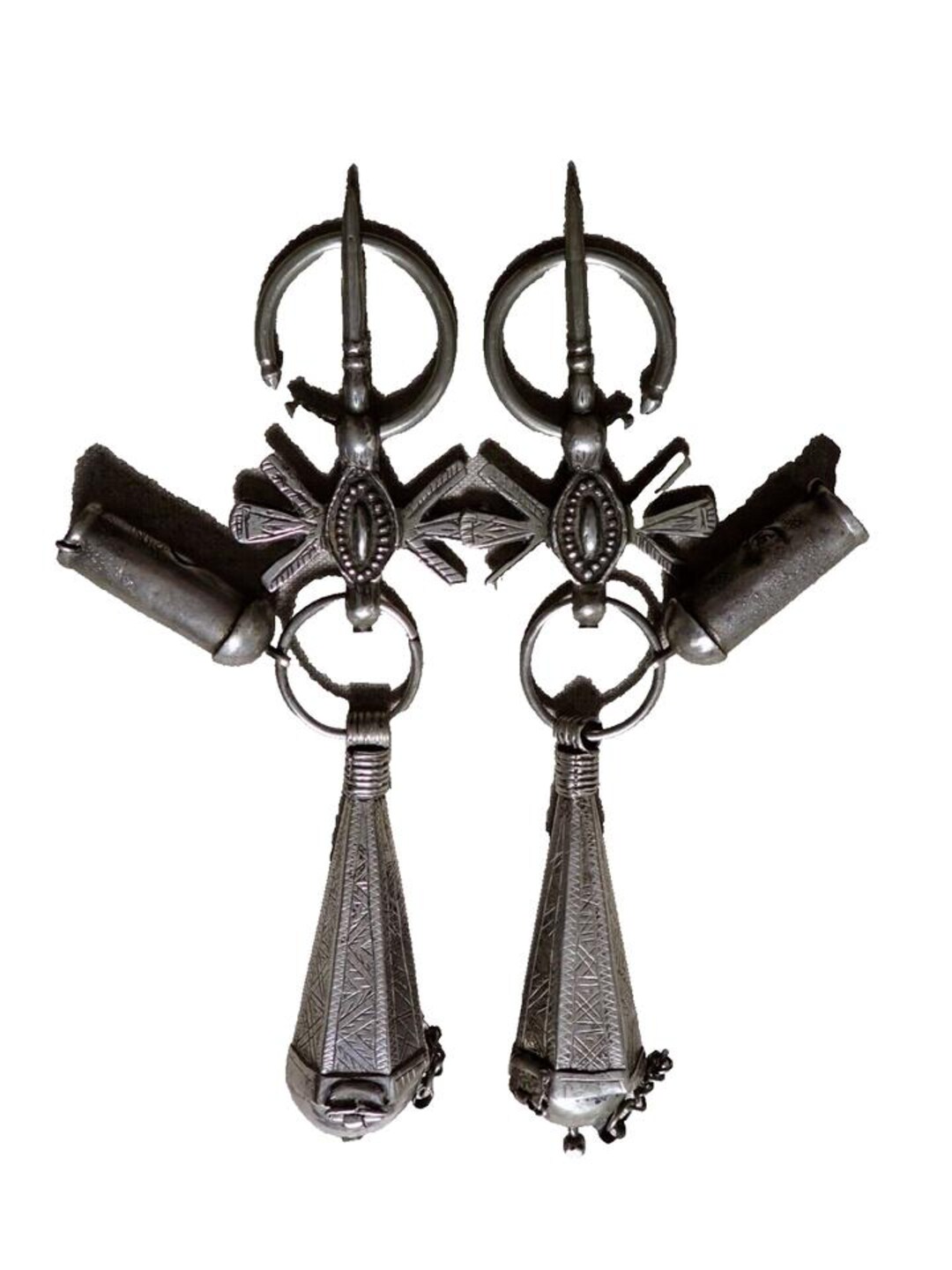 Morocco Berber Fibulas With Hexagonal Amulet Containers - Etsy