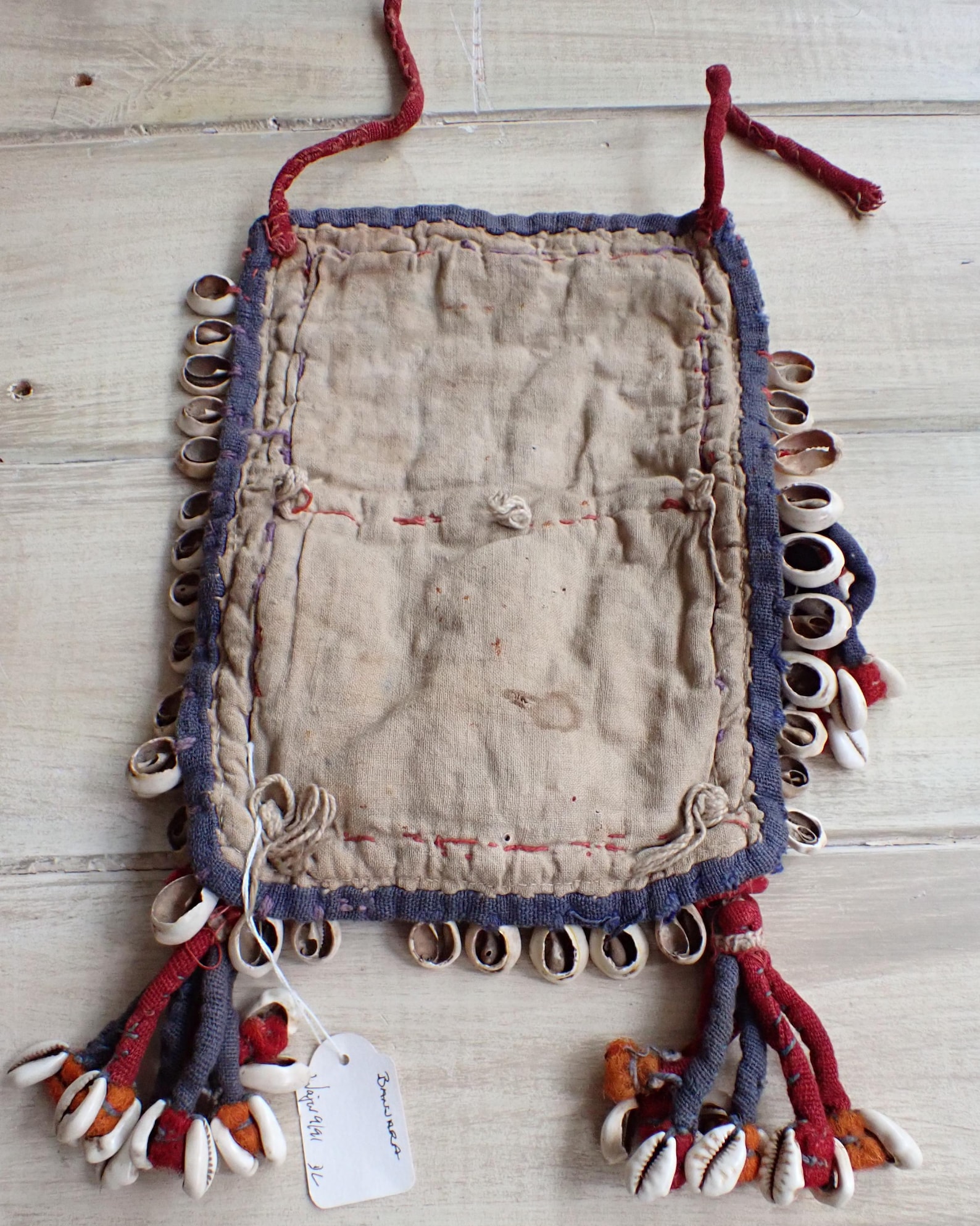 Banjara Embroidery Panel India Rajasthan Silk on Cotton Cowrie Shell ...