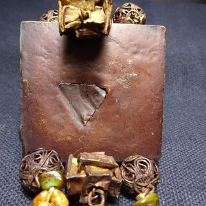 An Antique Rare Gao Gau Amulet Box With Turquoise Jade Pearls Tibet ...