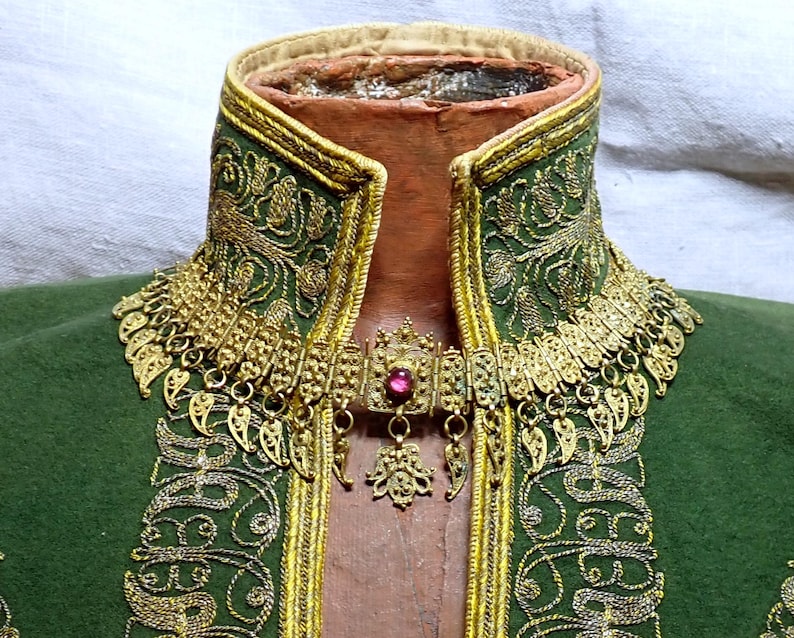 Yordani Necklace Chest Ornament Attica Greece Traditional Greek Costume ...