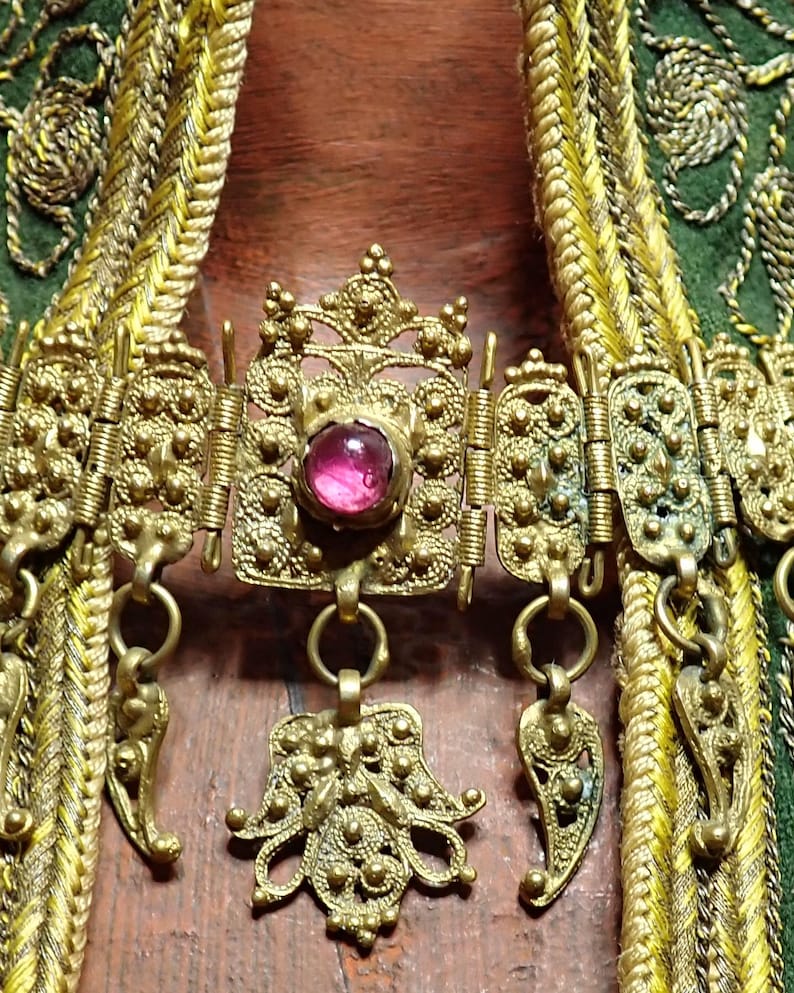Yordani Necklace Chest Ornament Attica Greece Traditional Greek Costume ...