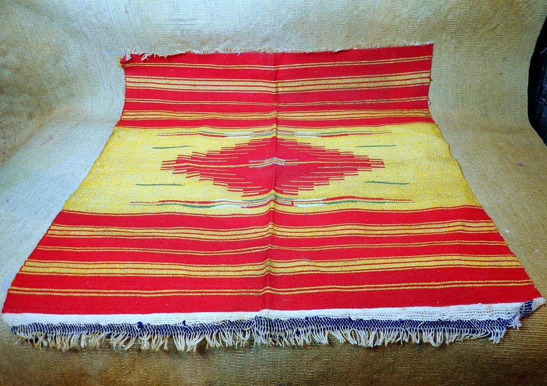 Antique Syrian Silk Metall Thread Textile Panel Mat Geometric Designs ...