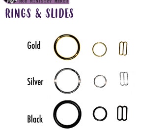 Bra Strap Slides and Rings - Etsy